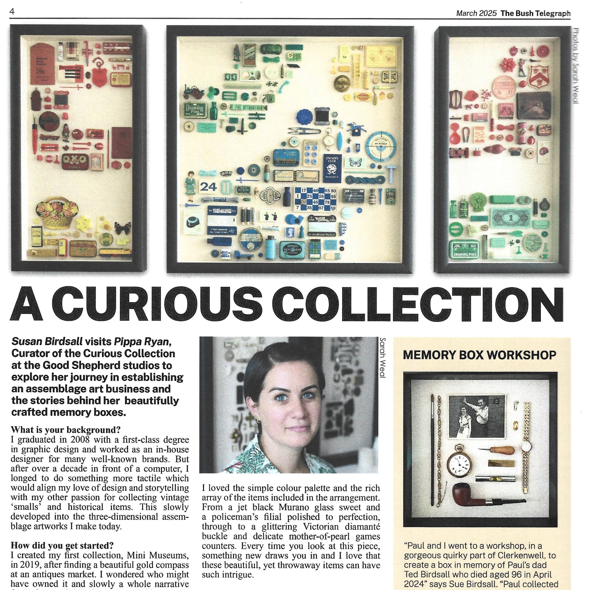 My Memory Box Workshops in the Bushwood Times