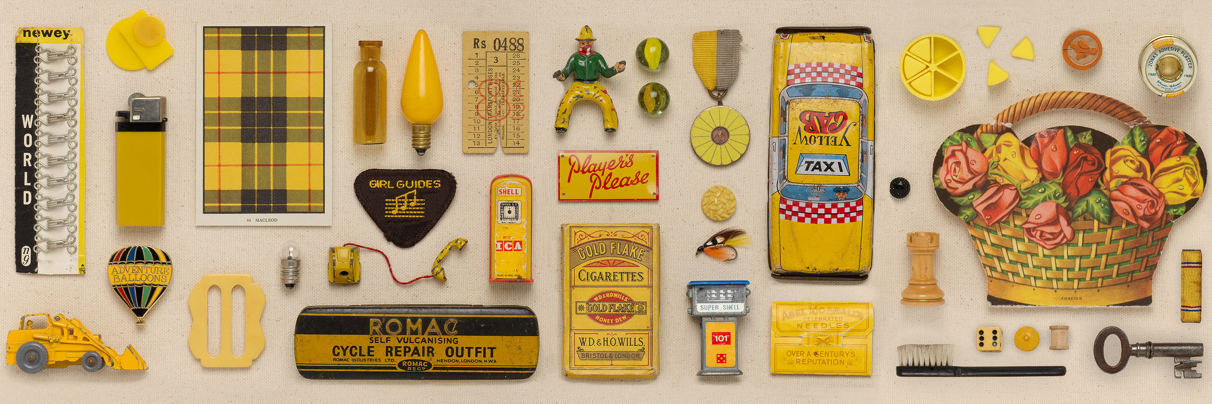 Vintage Assemblage Art - The Colour Series