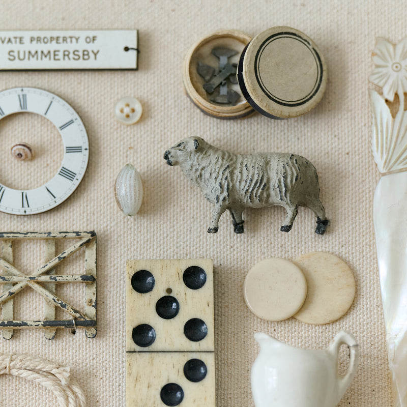 A Slice in Time Triptych – Unique Vintage Object Artworks