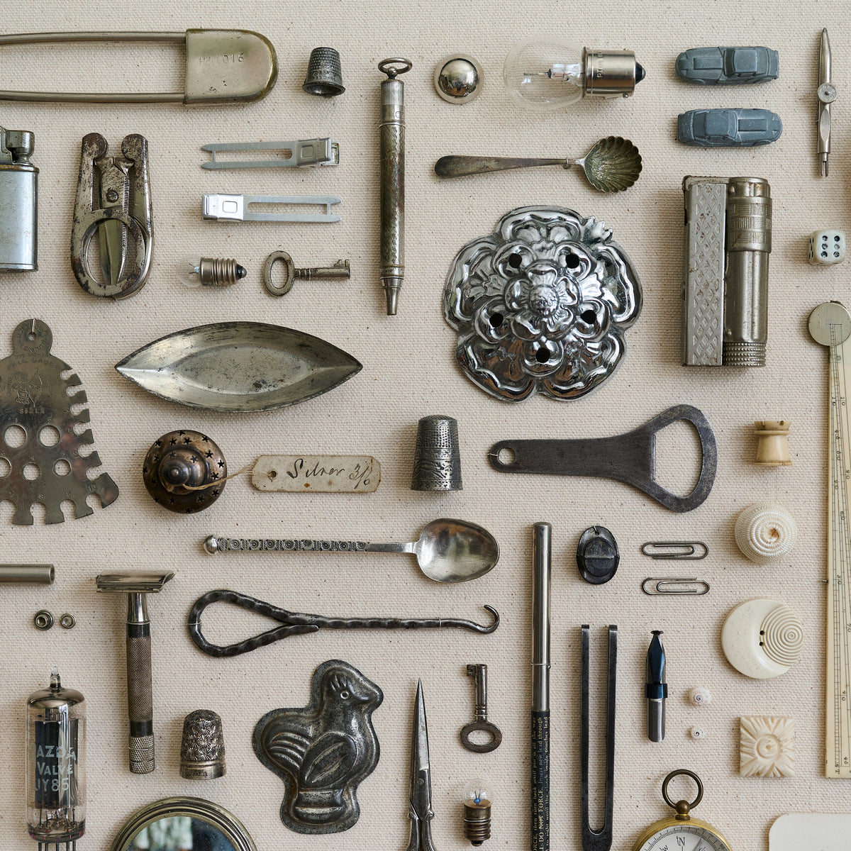 A Slice in Time Composition 5 – Unique Vintage Object Artworks