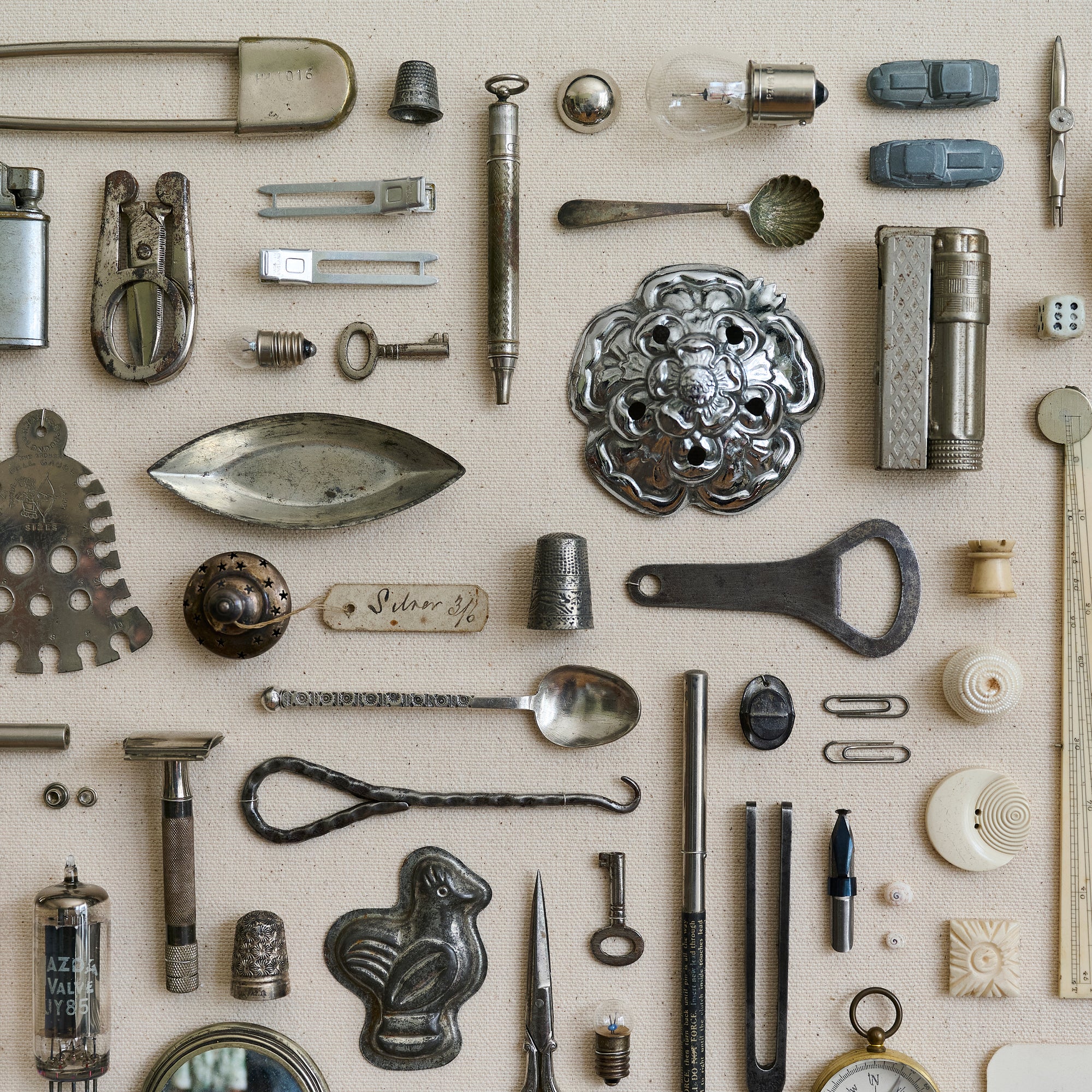 A Slice in Time Composition 5 – Unique Vintage Object Artworks