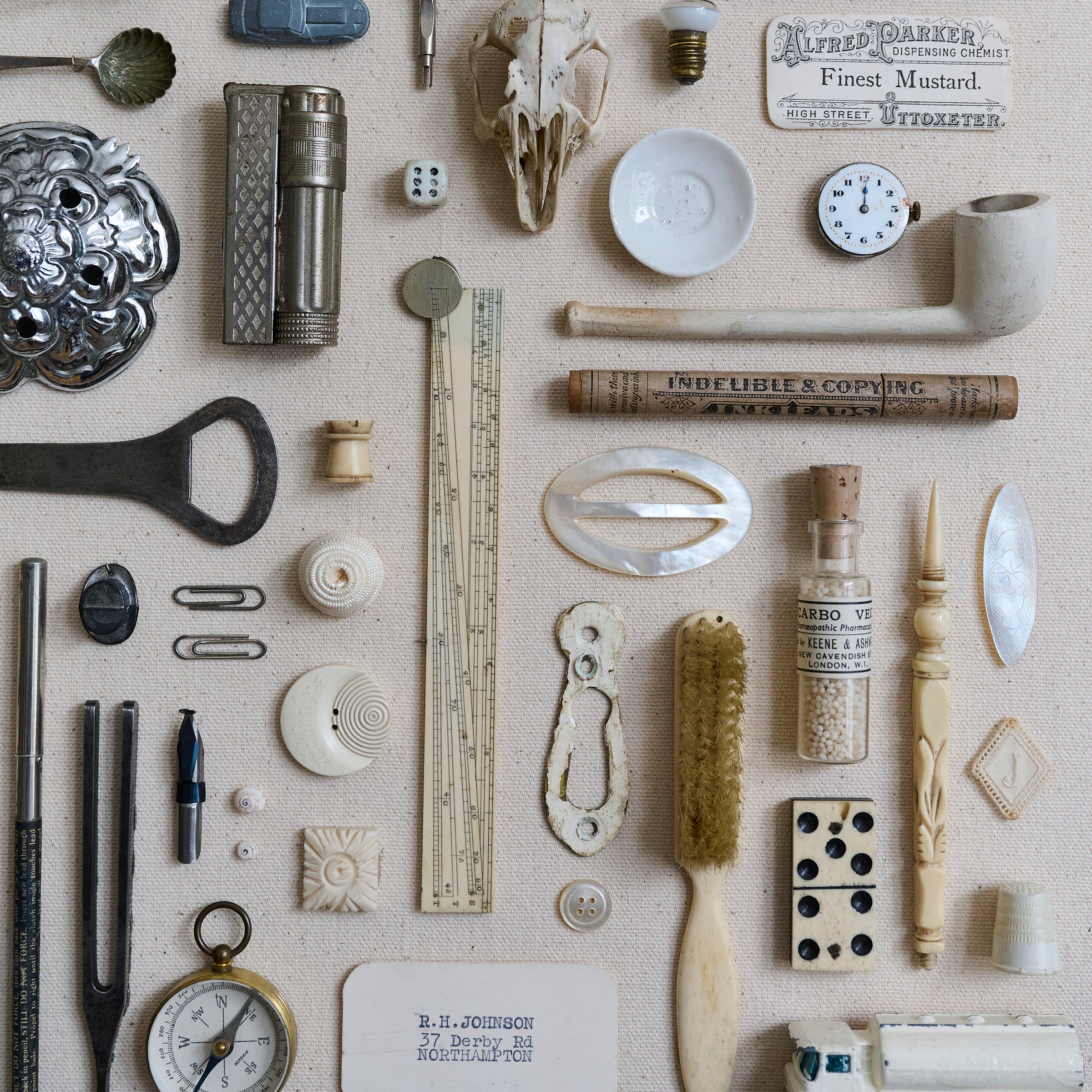 A Slice in Time Composition 5 – Unique Vintage Object Artworks