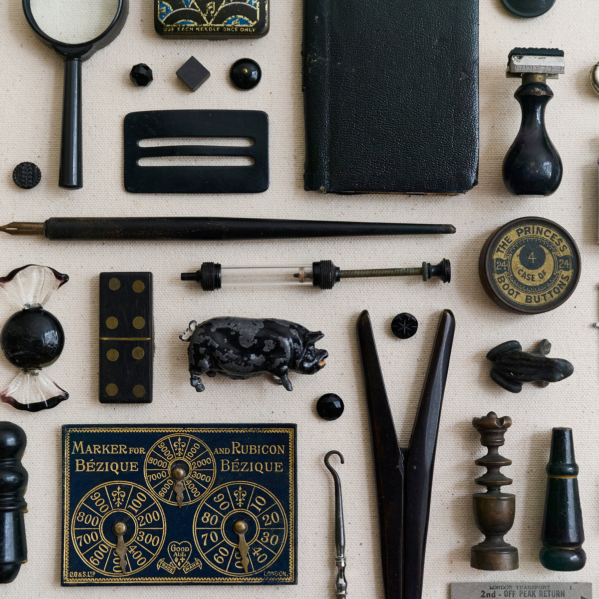 A Slice in Time Composition 5 – Unique Vintage Object Artworks