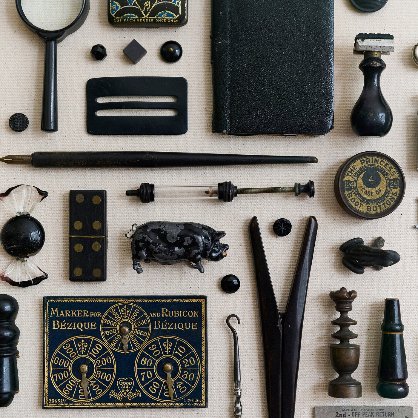 A Slice in Time Composition 5 – Unique Vintage Object Artworks