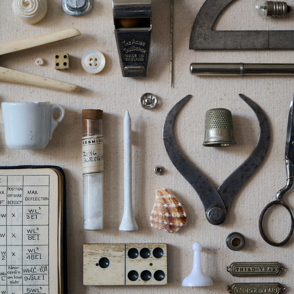 A Slice in Time Composition 4 – Unique Vintage Object Artworks