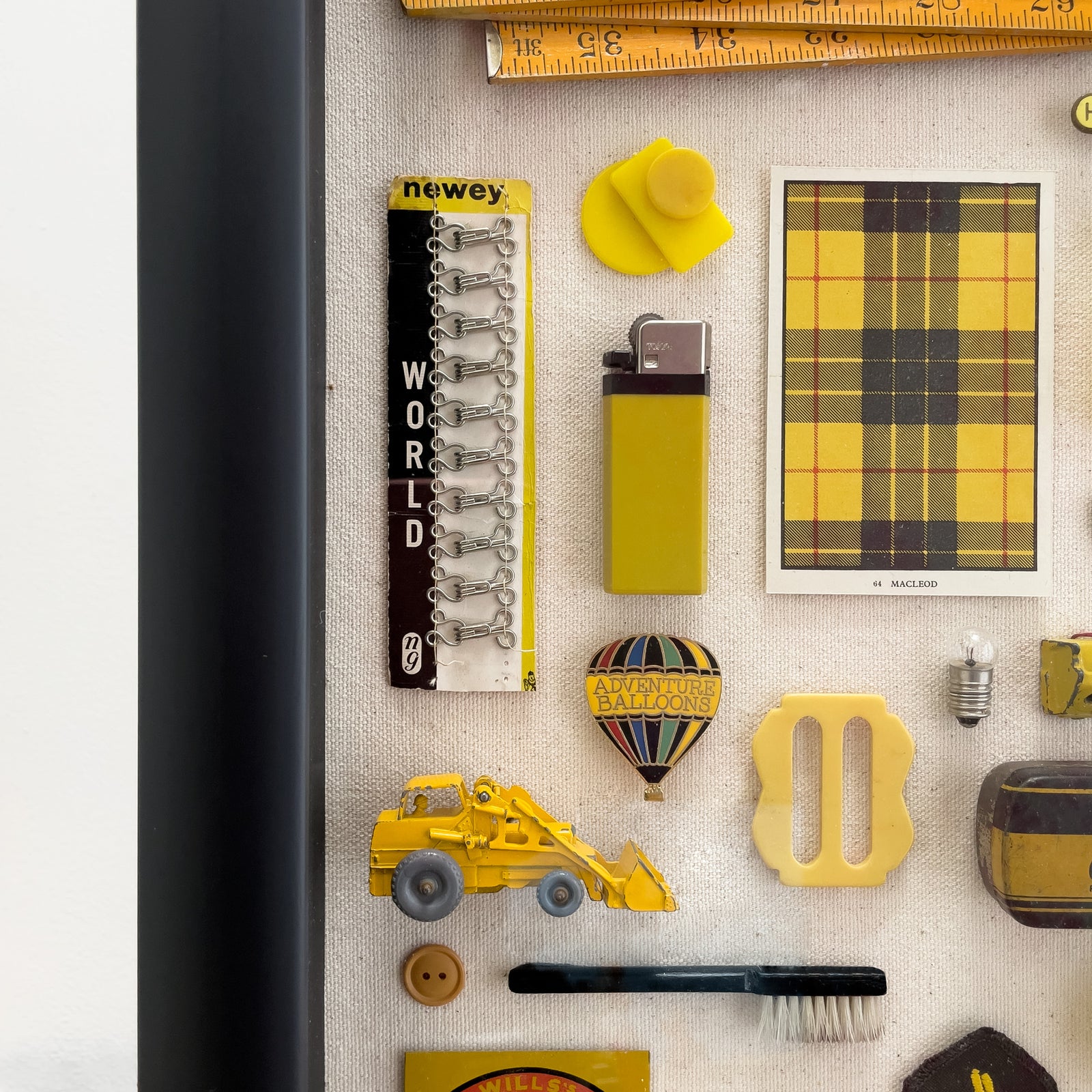 Composition in Yellow – Unique Vintage Object Artwork